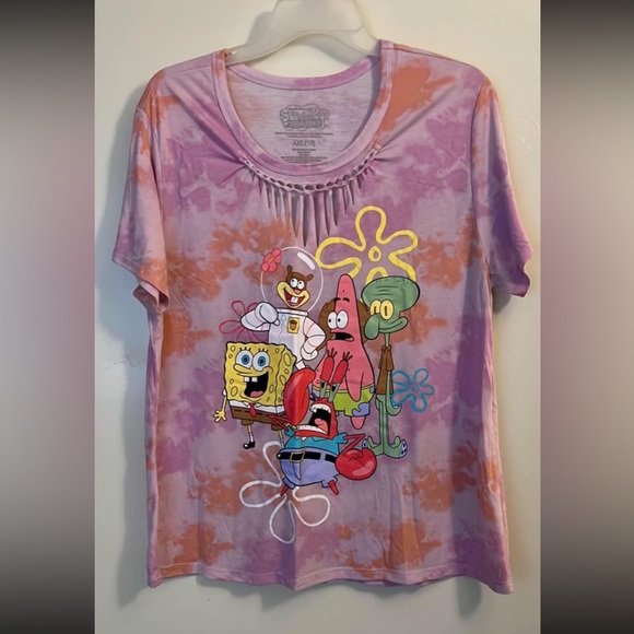 SpongeBob Squarepants | Tops | Purple Spongebob Top | Poshmark